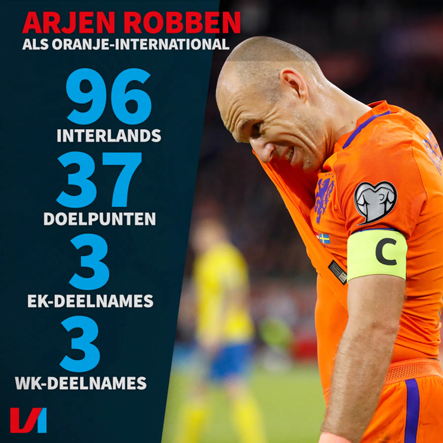 Robben neemt afscheid van Oranje