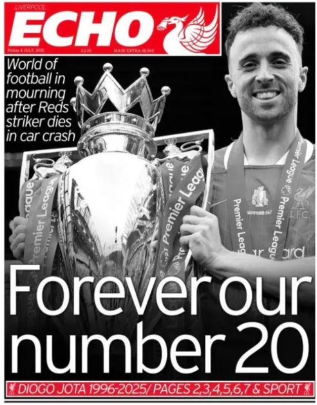 Liverpool en Engelse kranten eren Diogo Jota: 'Een bescheiden superster'