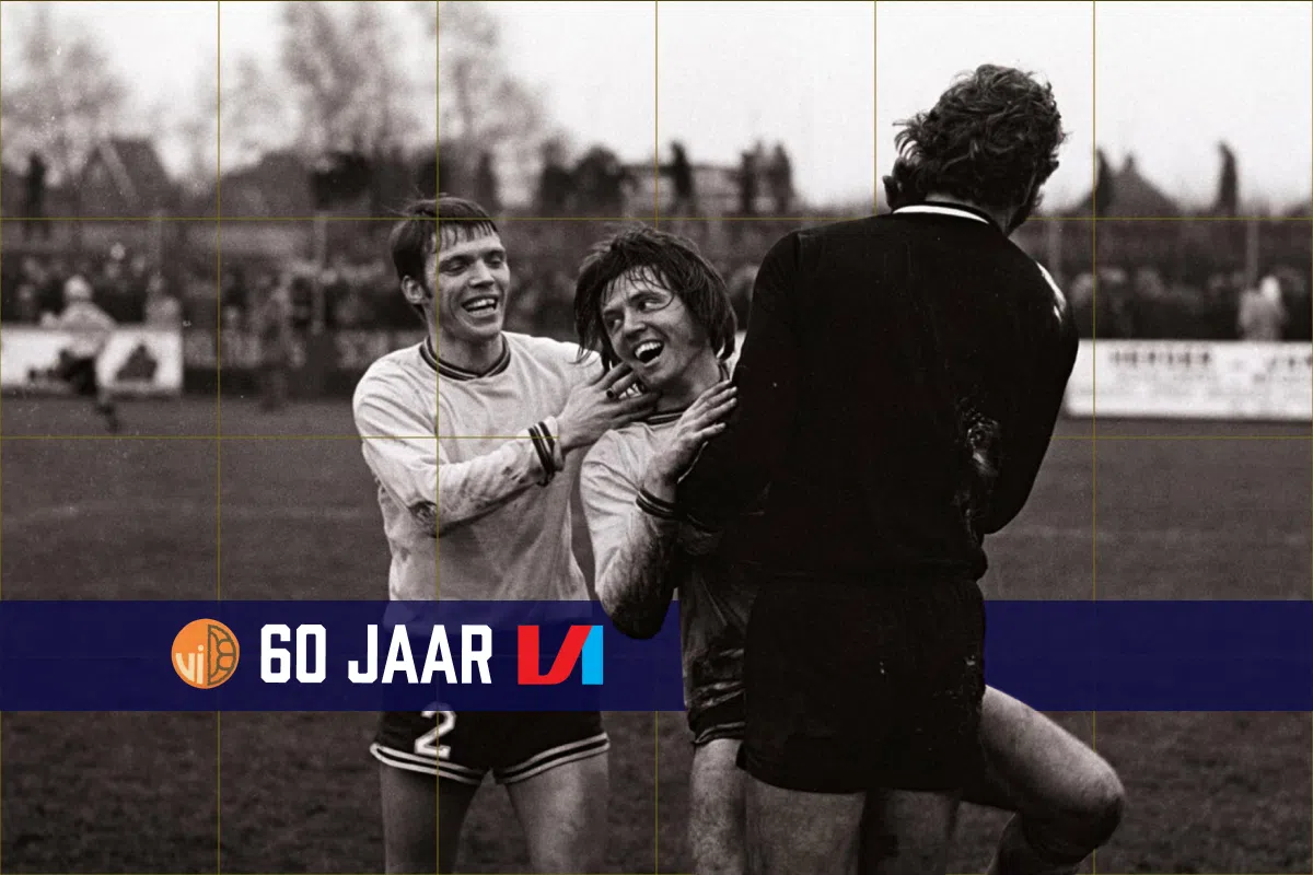 Met rooie koontjes in het spoor van Veendam-verdediger Johan Derksen