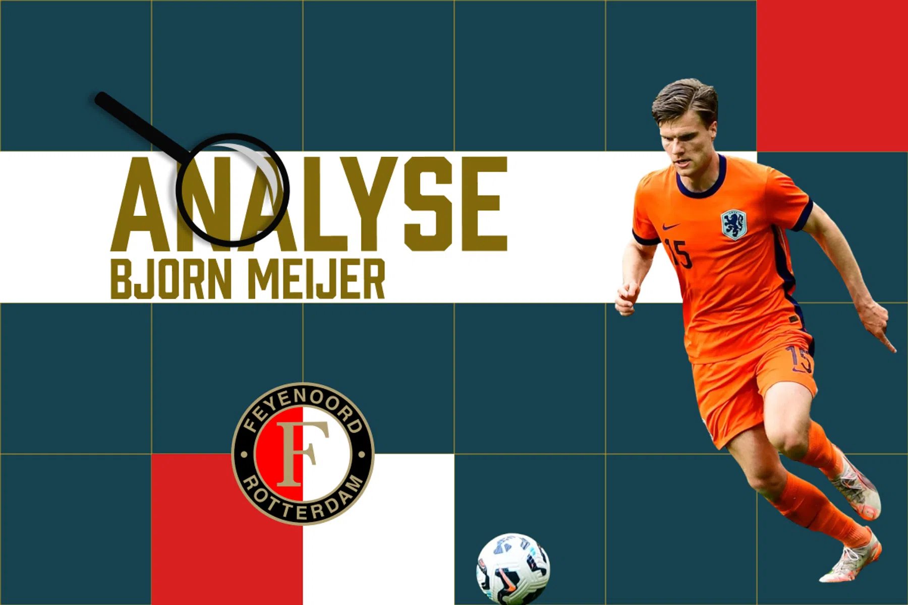 Feyenoord-target Bjorn Meijer is een linksback die blijft gaan