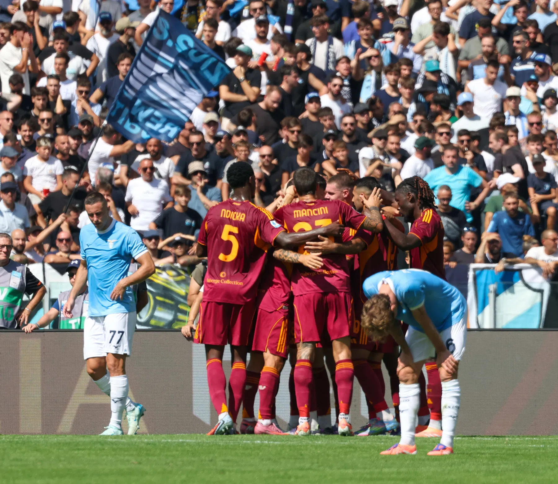 AS Roma verslaat Lazio Roma in Romeinse derby
