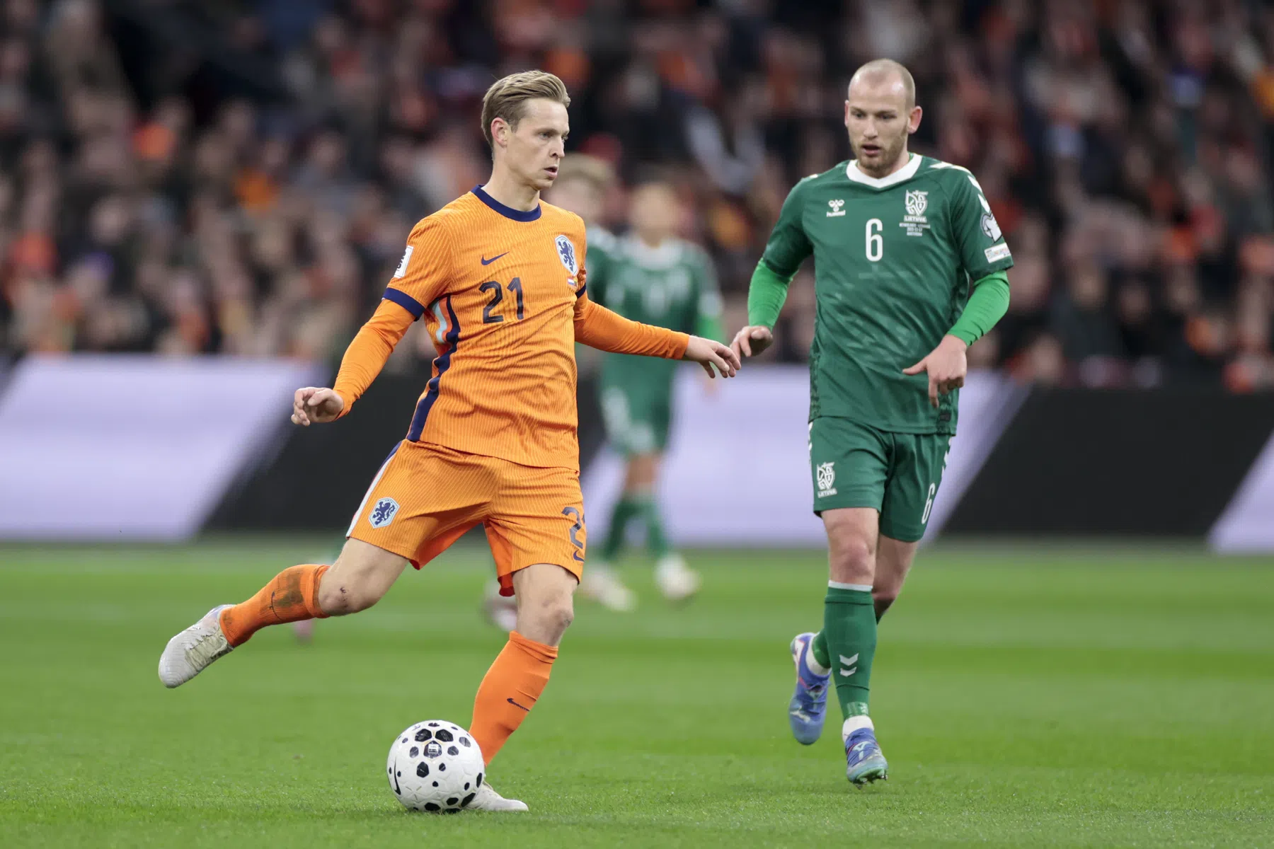 Litouwen ziet één absolute ster bij Oranje: 'Alles draait om Frenkie de Jong'